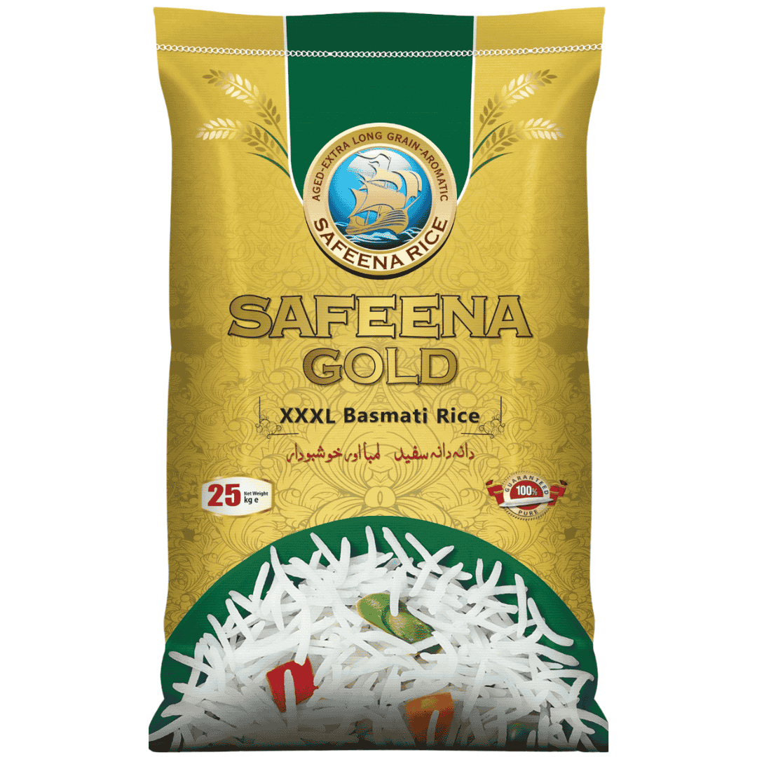 Safeena Gold Basmati Rice: Extra Long Grain, Aromatic – Safeena Foods